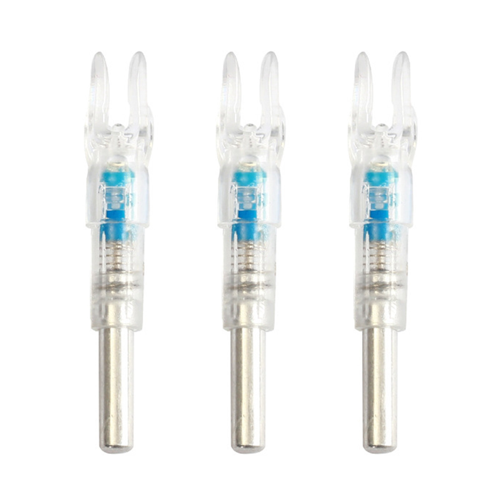 Ночные светящиеся тетивы для стрельбы из лука, 3 шт, 4,5 см, для стрел 6,2 мм, автоматические, PE, светящиеся тетивы, аксессуары для лука и стрел