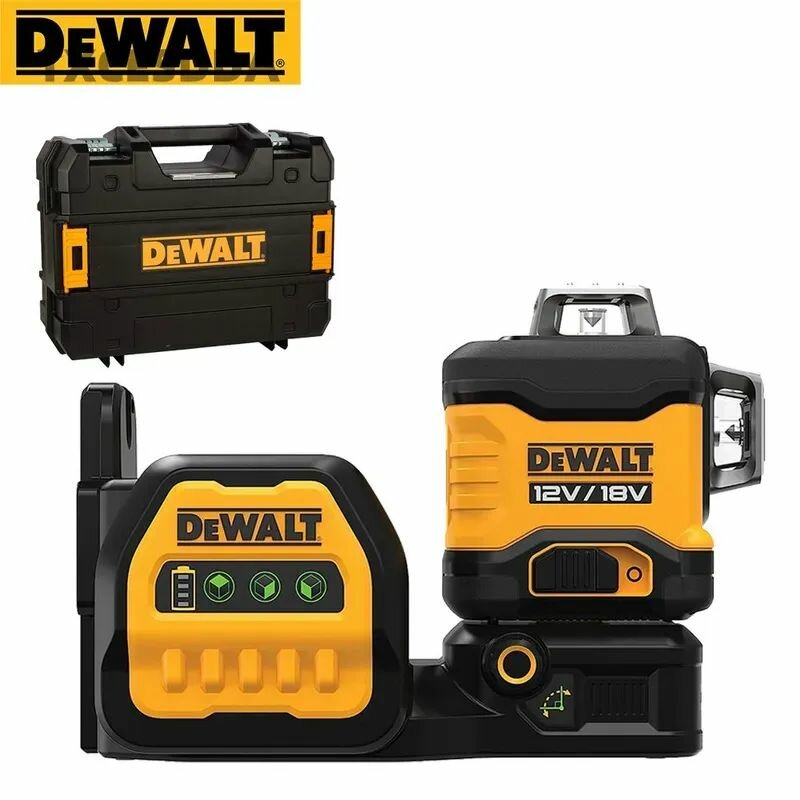 Лазерный уровень DEWALT DCE089G18, 12 линий, 3х360, зеленый луч, 0,3 мм/м, 30М,0 аккумулятор