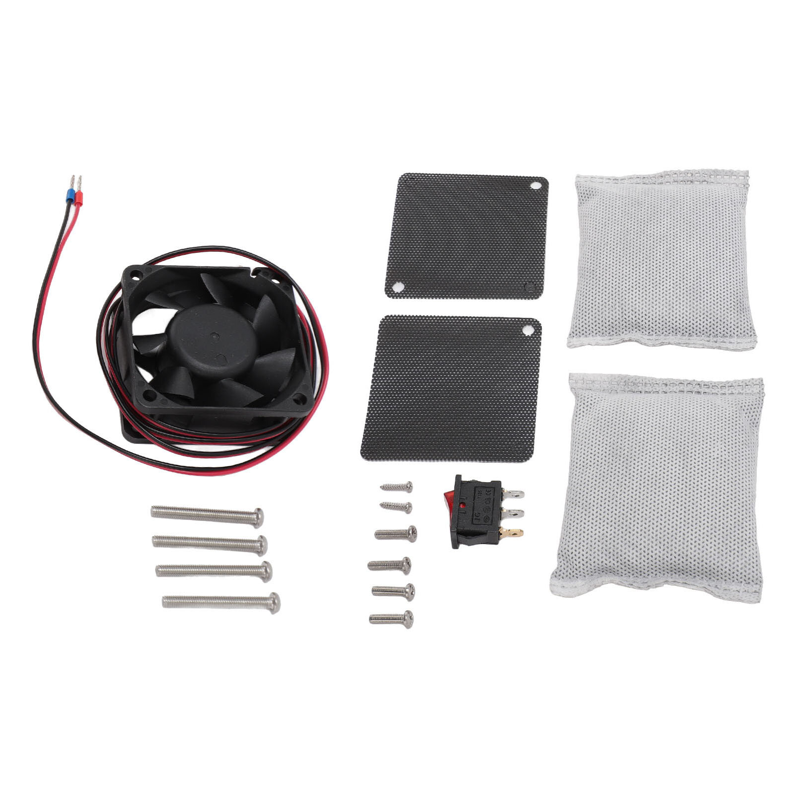 Принтер с воздушным очистителем 3D, низкий уровень шума, активированный уголь, 5000 об/мин, для LCD, DLP, Ender 3, комплект без печати