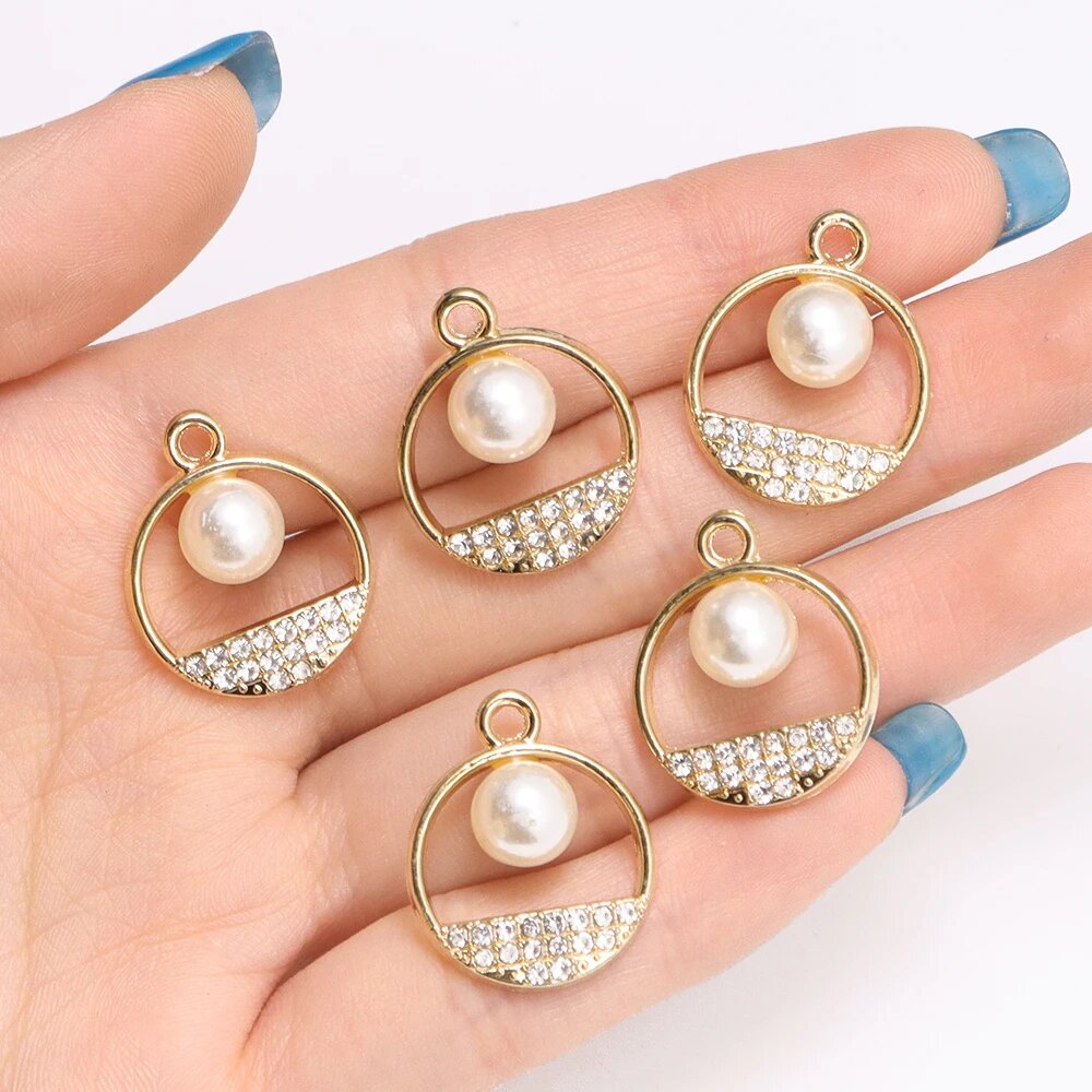 10 шт. смешанные милые Подвески в форме сердца, жемчужные подвески в форме бабочки для сережек, браслетов, ожерелий, подвесок, DIY ювелирные аксессуары, оптовая продажа