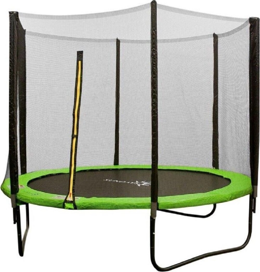 Батут SUNDAYS Champion-D374, каркасный, с ограждением, зеленый