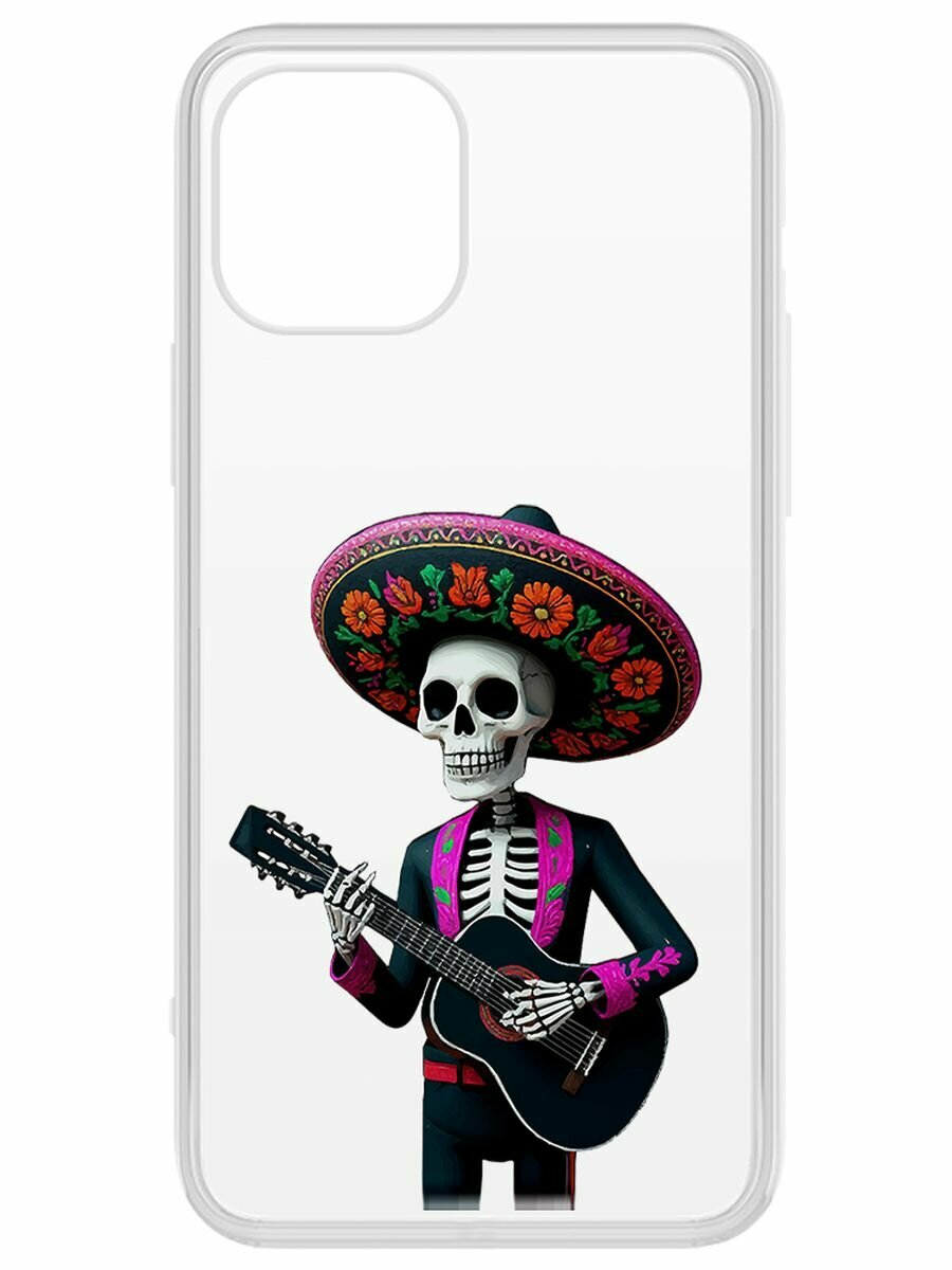 Чехол-накладка Krutoff Clear Case Марьячос для iPhone 12 Pro