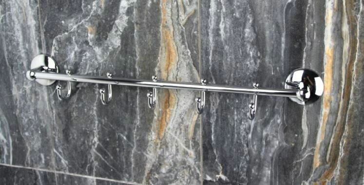 Полотенцедержатель для ванной Rainbowl 2583-5 OTEL трубчатый на 5 крючков хром