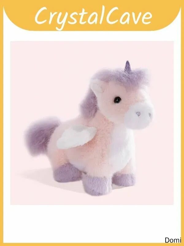 Плюшевая игрушка colorful unicorn pegasus doll розовый 28 см