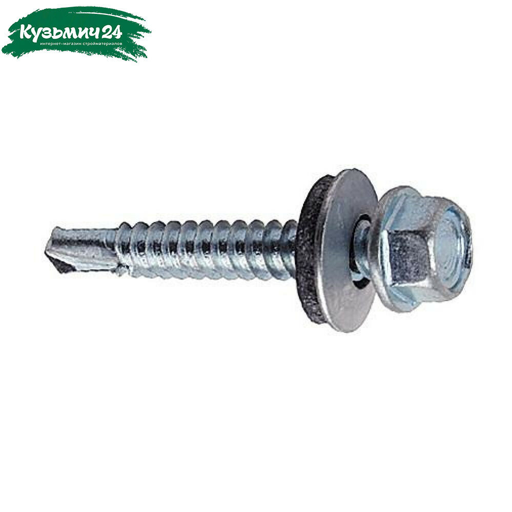 Саморез кровельный оцинкованный 6.3х32 мм