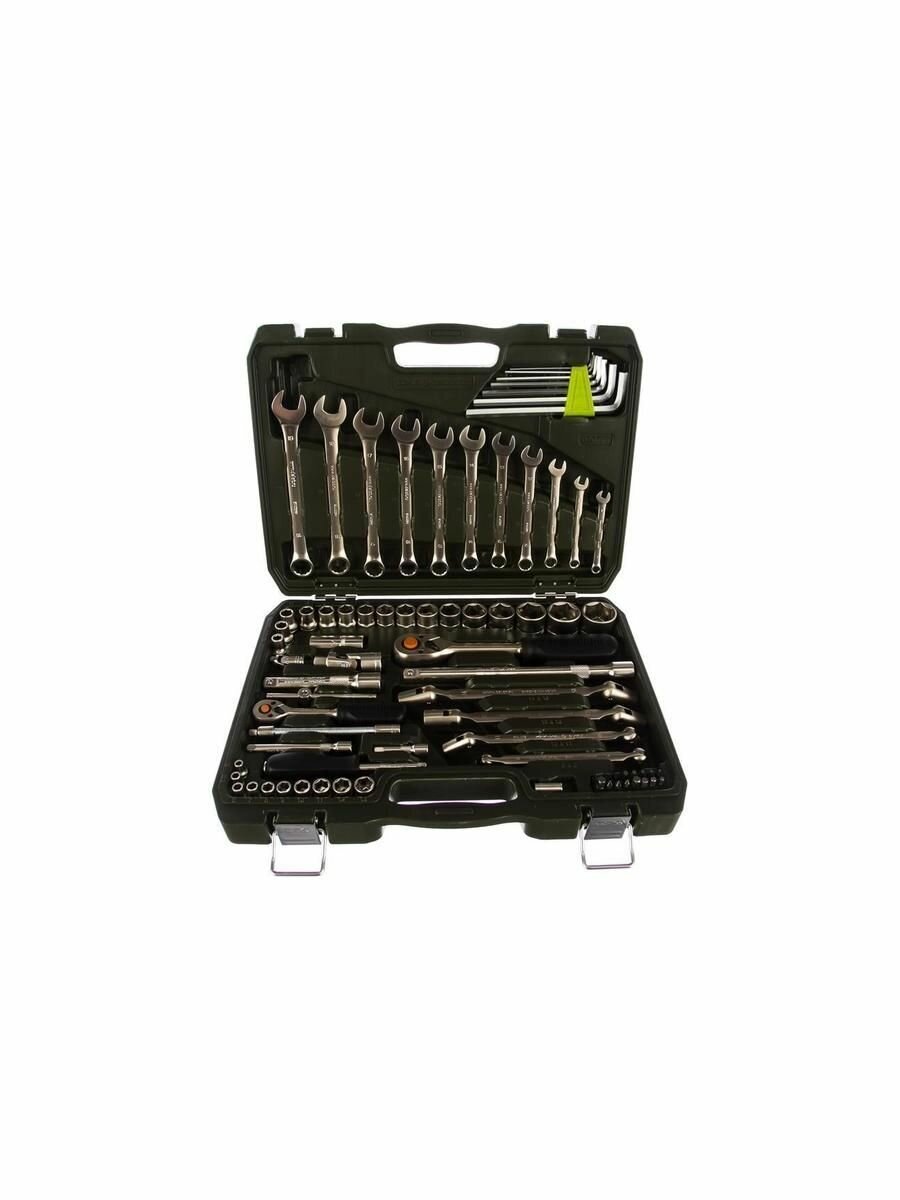 Набор головок 1/4", 1/2" с комбинированными ключами, 77 предм. / Дело Техники