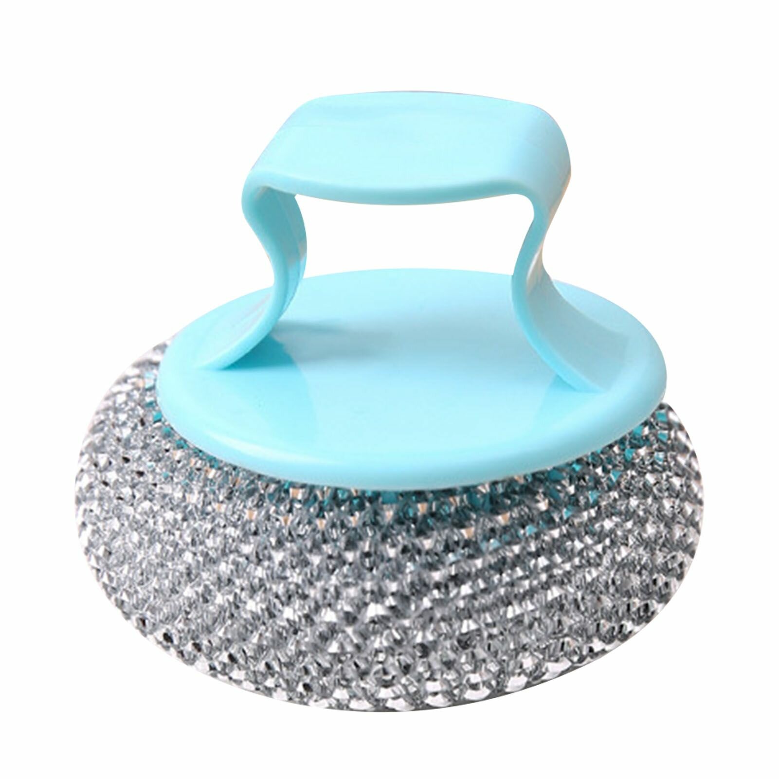 Щётка с металлической мочалкой для посуды (цвет ручки случайный)