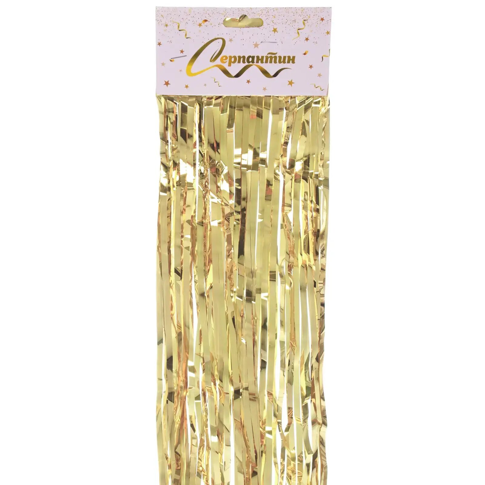 Серпантин 'Классика' 2м, цвет шампань, для новогоднего декора