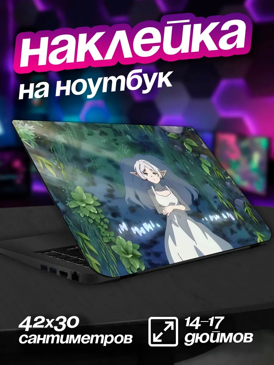 Наклейка на ноутбук крышку Провожающая в последний