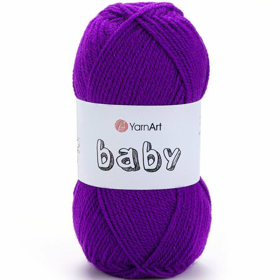 Пряжа Yarnart BABY 203 фиолет (5 мотков)
