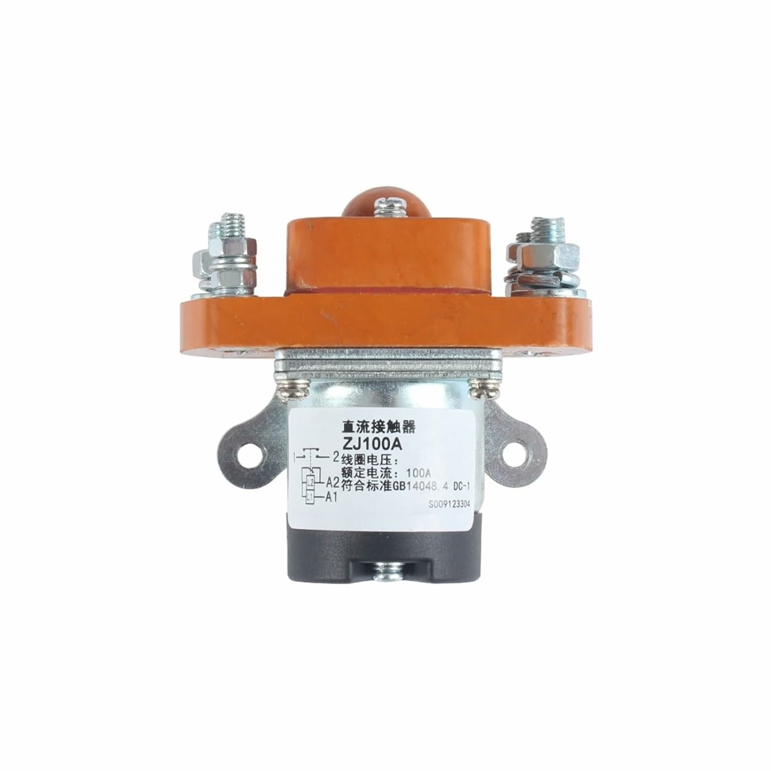 Контактор DC MZJ-100A для автомобилей и систем управления, 100A, 12V/24V/48V/72V, нормально открытый