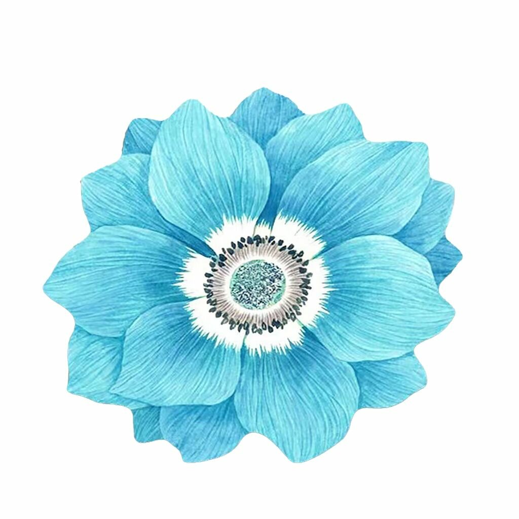 Цветочный ковер особой формы-flower 05