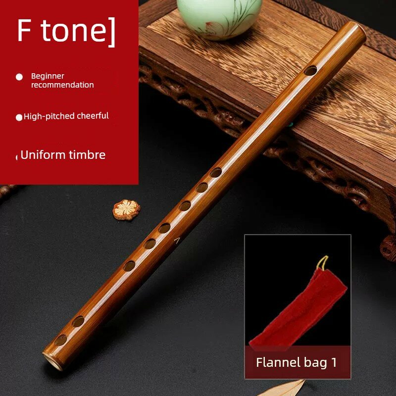 Мини-флейта без отверстий для мембраны, горизонтальная флейта для студентов, бамбуковая флейта для начинающих,