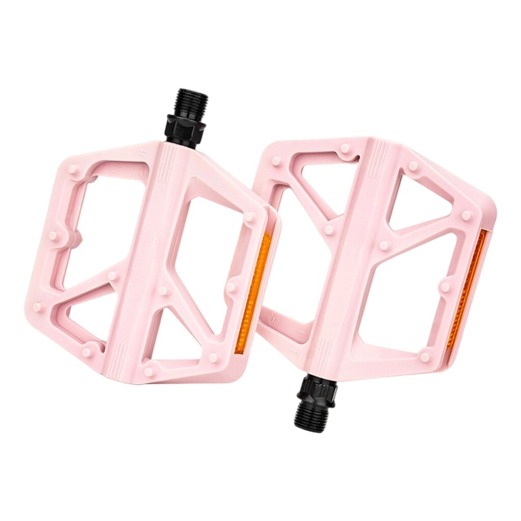 Лёгкие нейлоновые педали для горных велосипедов, широкие и плоские, с подшипниками, нескользящие, удобные в использовании