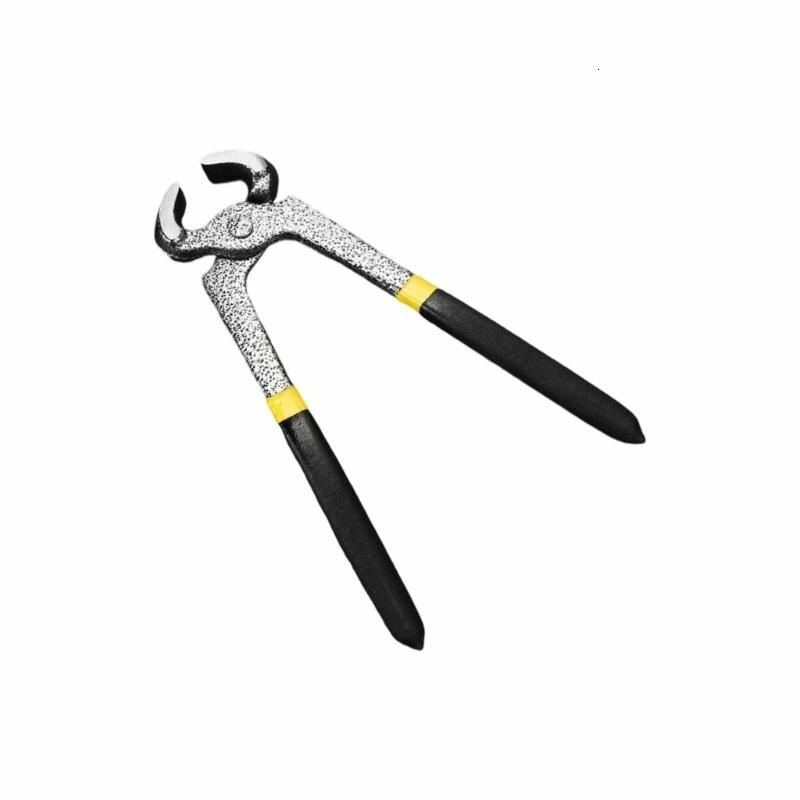 Прочный клещи-гвоздодер с эргономичной рукояткой для легкого извлечения гвоздей, 8 дюймов - Черная ручка