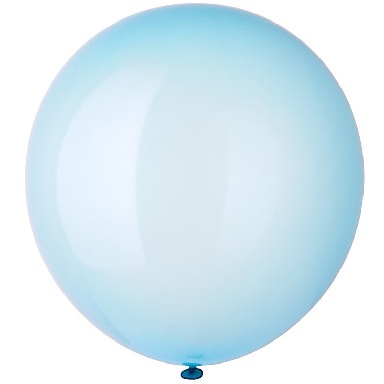 Воздушный шар кристалл экстра bubble blue, круглый