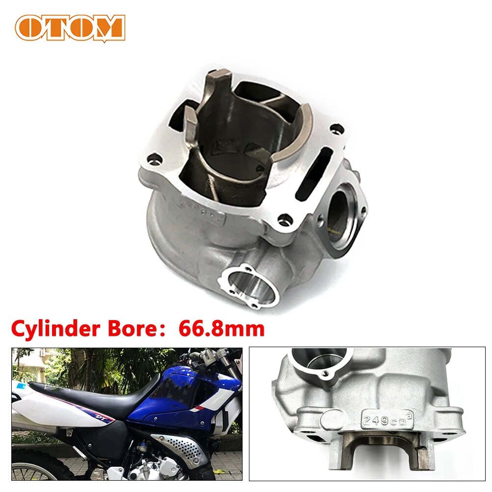 Блок воздушного цилиндра для мотокросса, двигатель мотоцикла, стандартный диаметр 66,8 мм, головка для Yamaha DT230 TSE250 Loncin MT250 KEWS K16