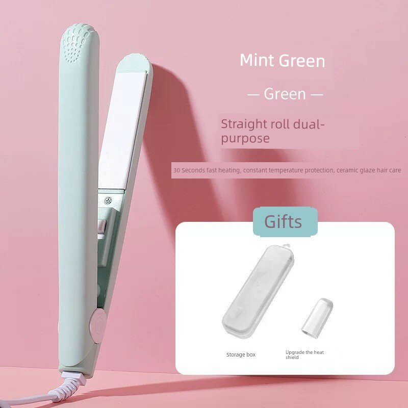 Мини-портативный выпрямитель для коротких волос, для выпрямления челки, завивки внутрь и придания объема, специально