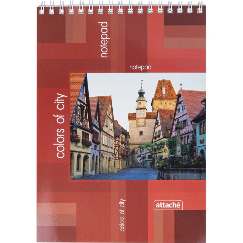 Блокнот на спирали А5 50л. Attache-бизнес облж. 14с157 клетка