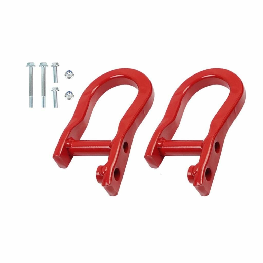 Стальной буксировочный крюк 84192871, красный