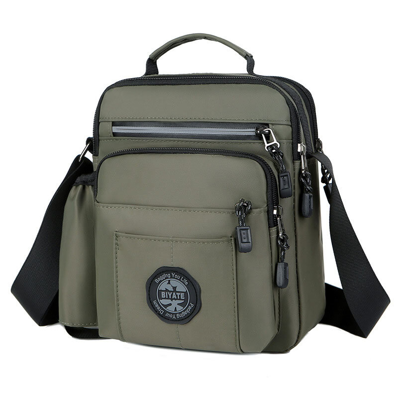 Sac messager, Sac à Bandoulière, Sac à Bandoulière – Sacoche непроницаемая ткань Oxford pour homme с дополнительными отсеками, grande capacité, sac de voyage décontracté, прочная сумка для хранения, 19 x 10 x 25 см