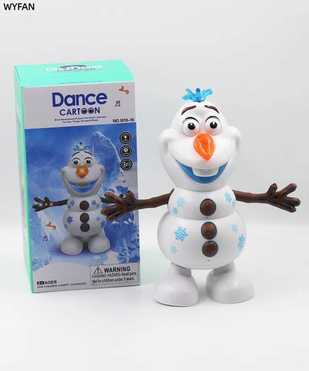 Снежное сокровище, Танцующий робот, Рождественская игра Frozen 2, Электрическая игрушка-снеговик