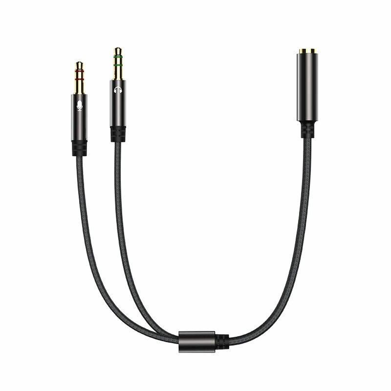 Аудиоразветвитель 3.5 мм 2-в-1, Цвет: Microphone