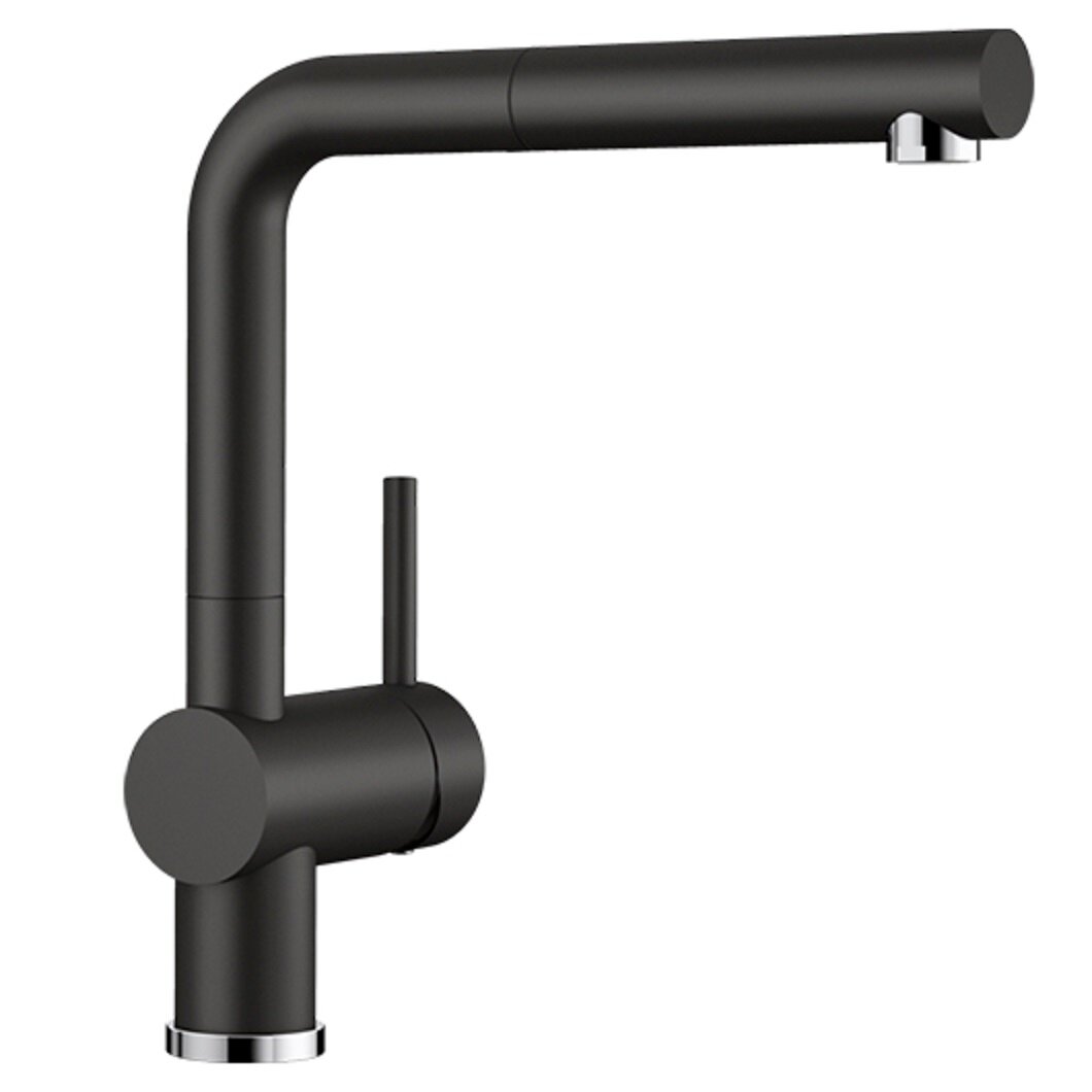 Смеситель для кухни Blanco LINUS-S SILGRANIT черный арт. 526148