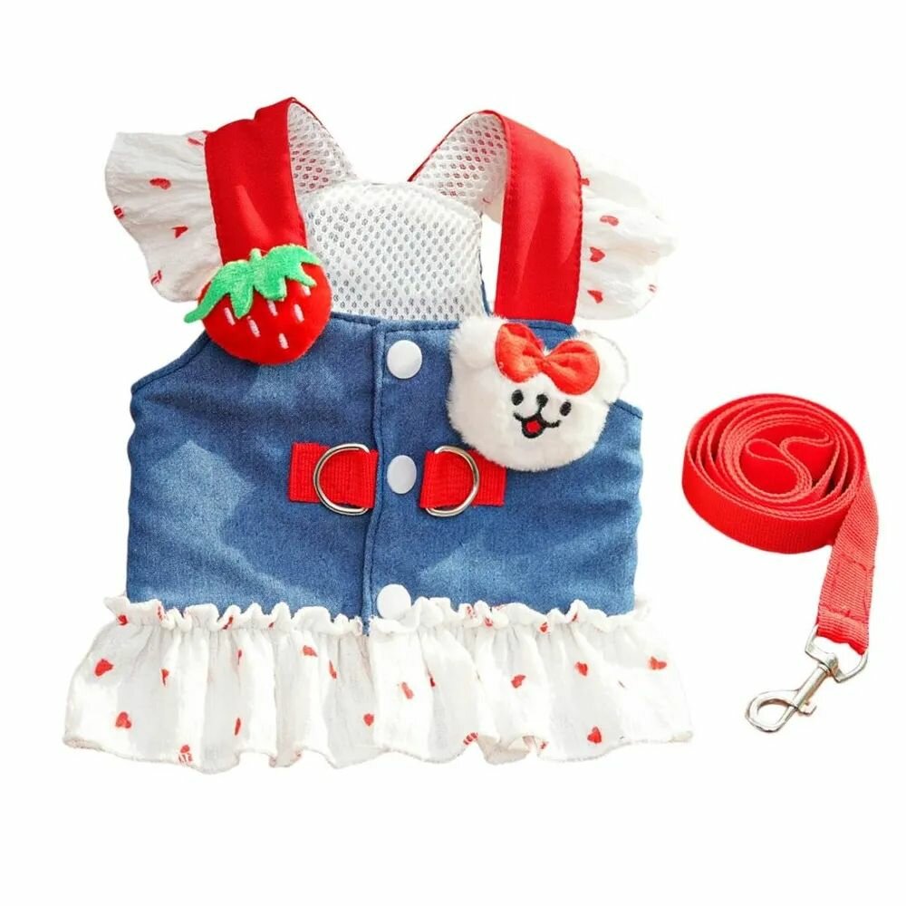 Юбка-пачка для собак-S-Джинсовая веревка от лейкореи