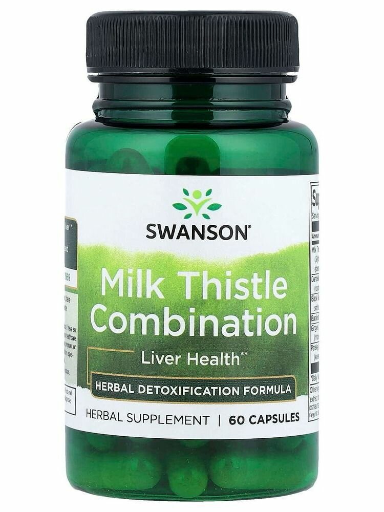 Смесь расторопши, 60 капсул, Swanson