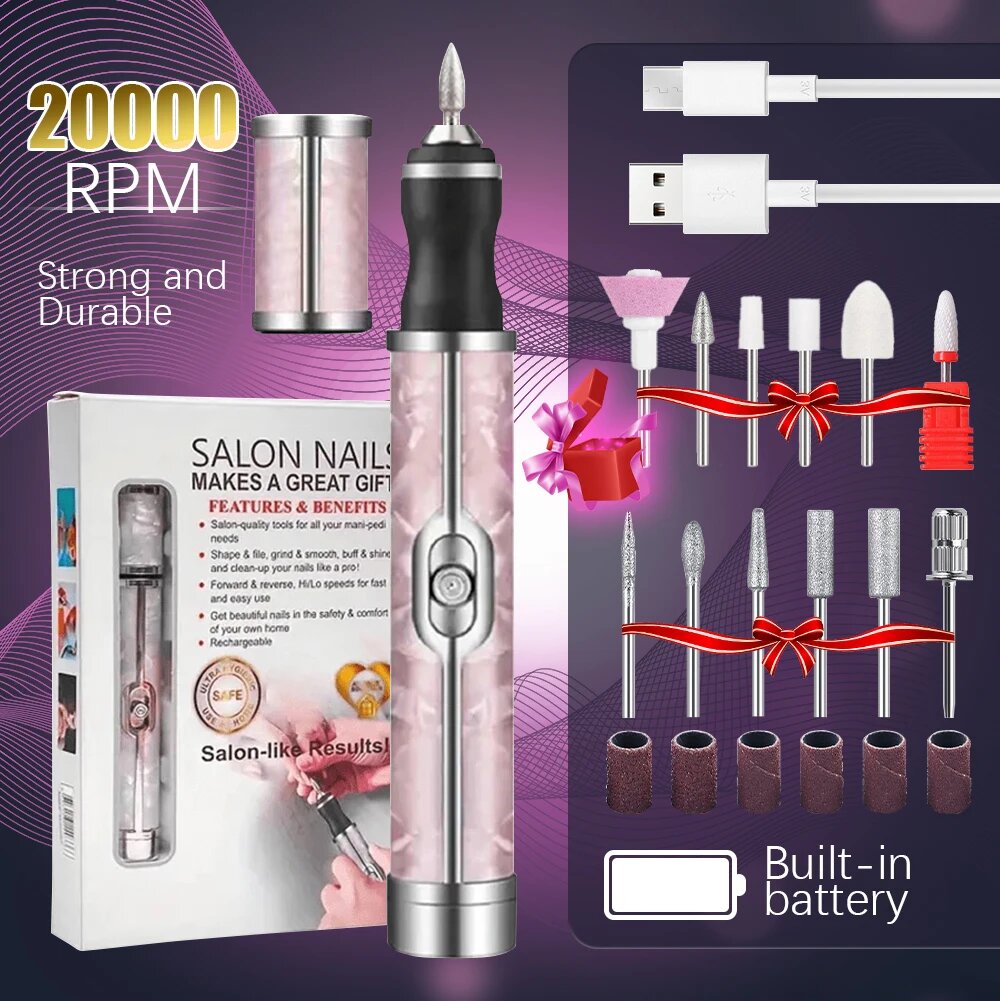 Электрическая дрель для маникюра DUTRIEUX Pink-Max1 20000 об/мин
