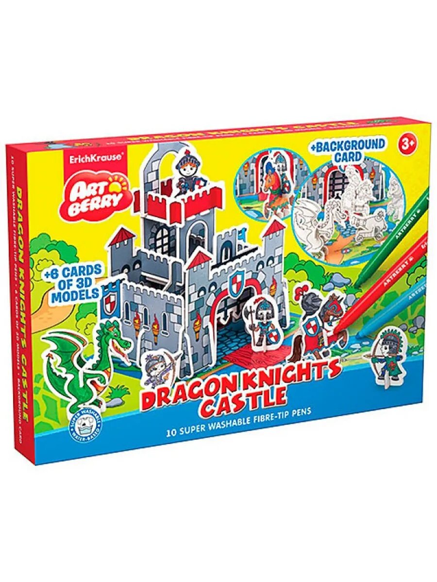 Игровой 3D пазл для раскраш Artberry/Dragon Knights Castle