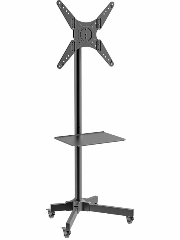 Стойка для телевизора Kromax OMEGA-16, 26-60", напольный, поворот и наклон, черный (90665)