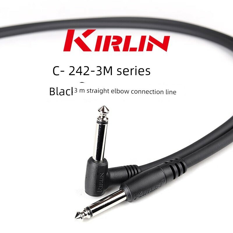 Kirlin кабель для электроакустической гитары цвета макарон бас-музыкальный инструмент аудио кабель шумоподавления 3/6/
