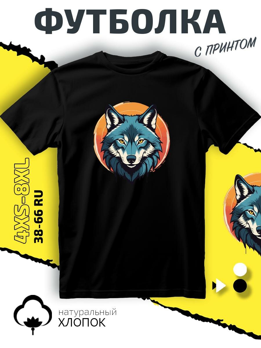 Футболка Лис аниме животное