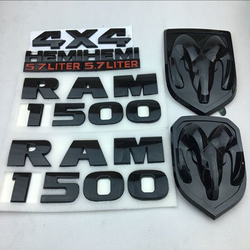 Значок dodge ram 1500, черный