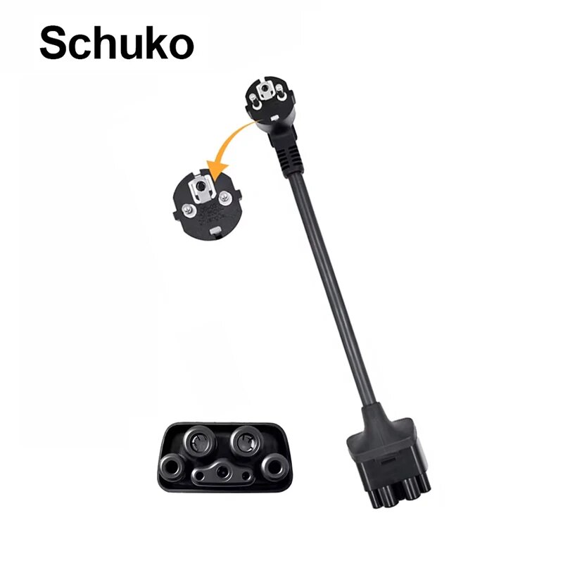 Адаптер Schuko CEE 3/5 для Tesla, 16A SCHUKO
