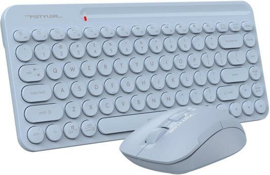Клавиатура + мышь A4Tech Fstyler FG3200 Air клав: синий мышь: синий USB беспроводная slim Multimedia