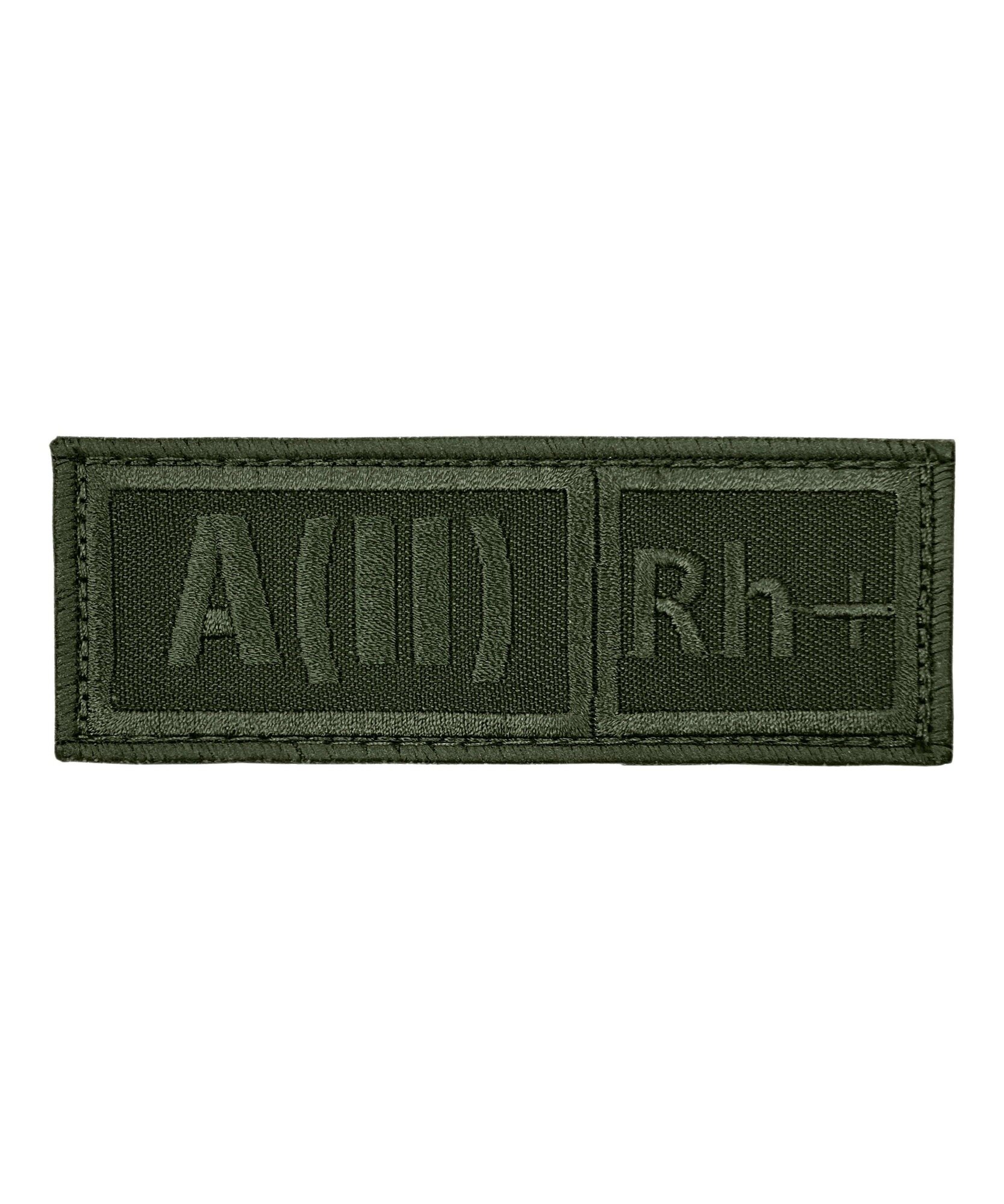 Нашивка группа крови вторая положительная вышитая полевая на липе