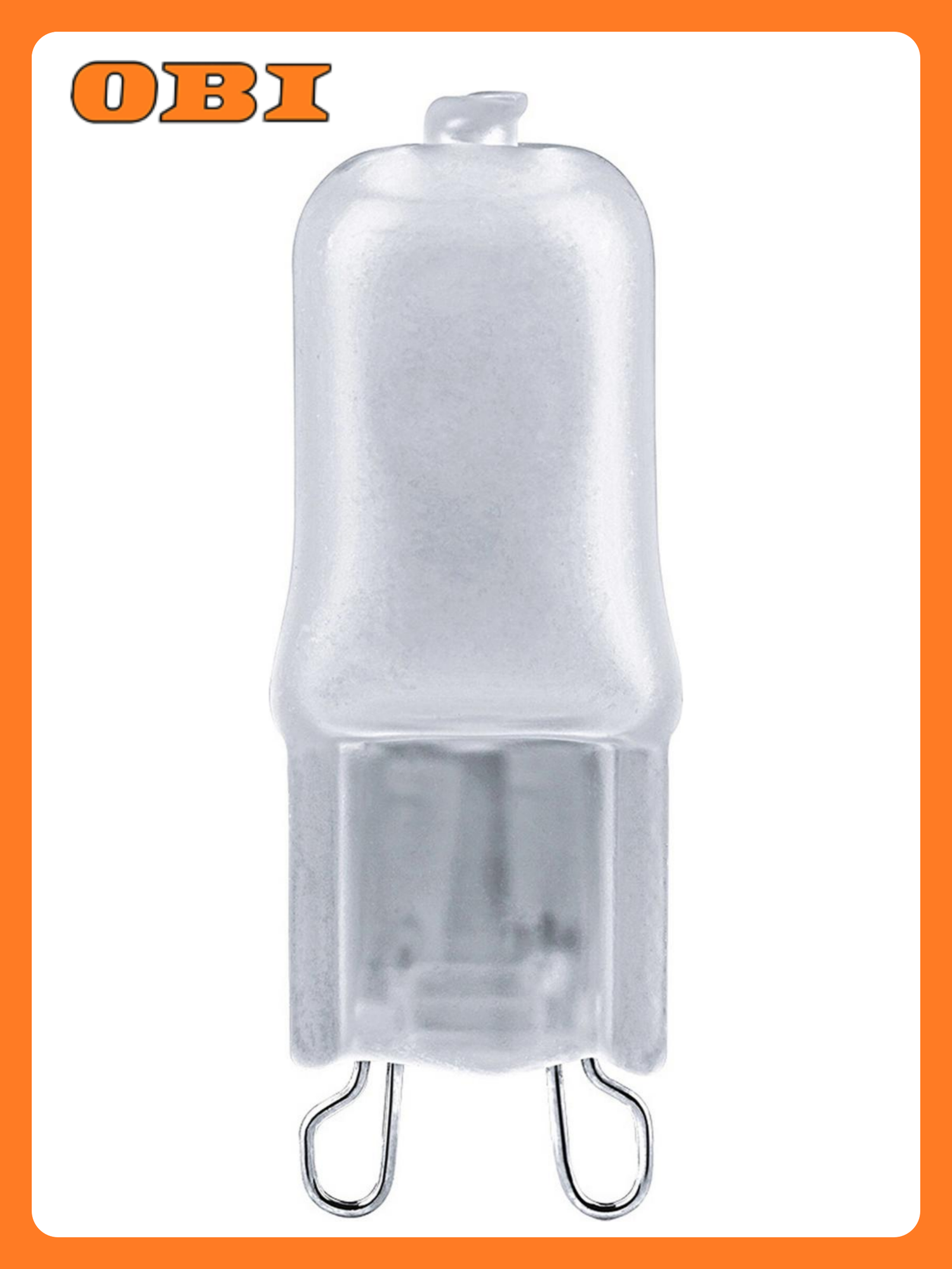 Галогенная лампа Navigator NH-JCD9, 60Вт, G9, теплый свет, диммируемая, матовая колба