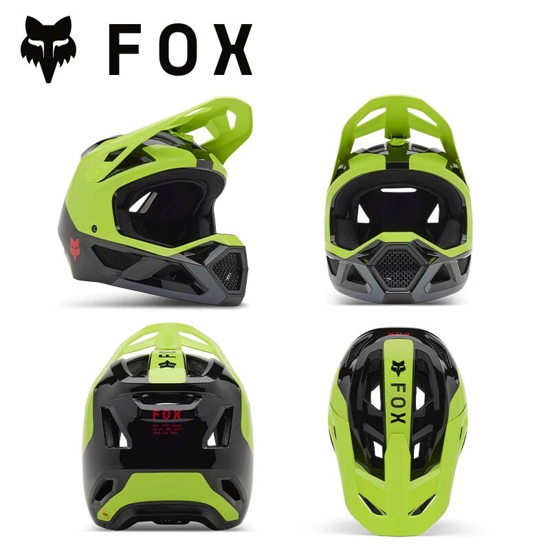 FOX RACING Rampage Внедорожный велосипедный шлем для езды по пересеченной Зеленый, S, Green-Black