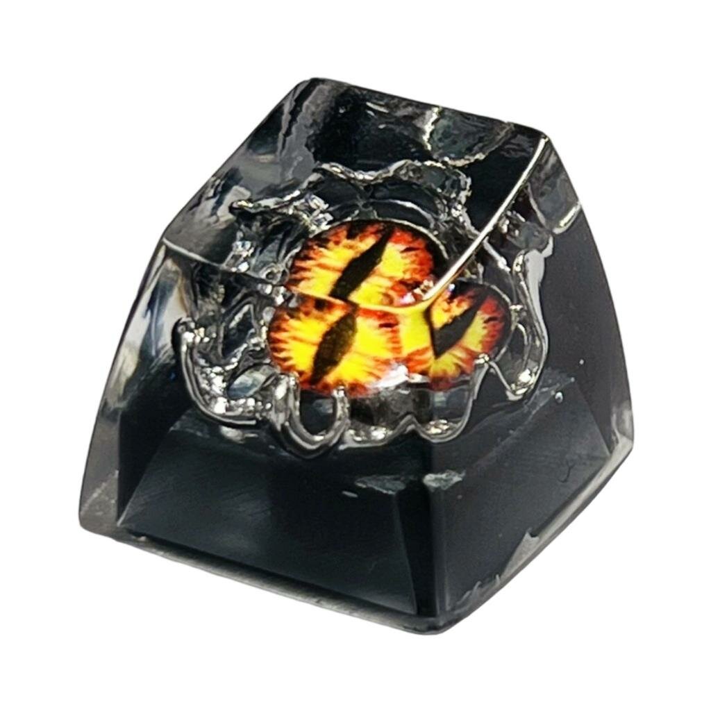 Мультяшные глазки-кейкапы для механической клавиатуры, Желтый и черный