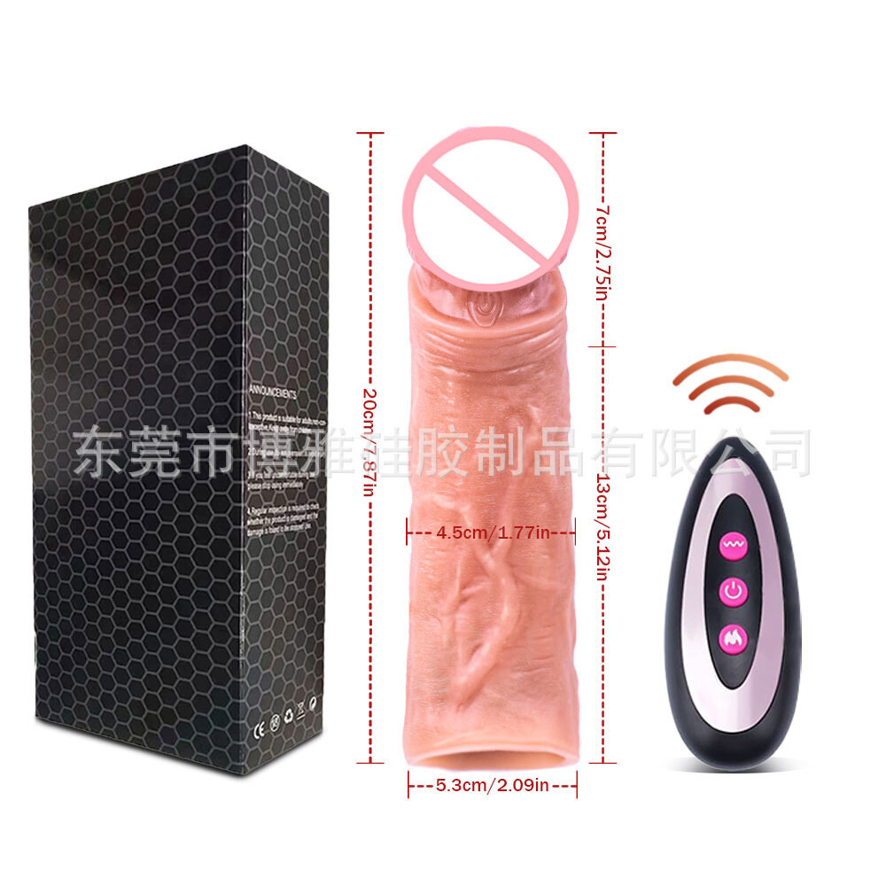 10-частотный вибрационный частный презерватив с искусственным пенисом для мужчин, задержанный жидкий силиконовый