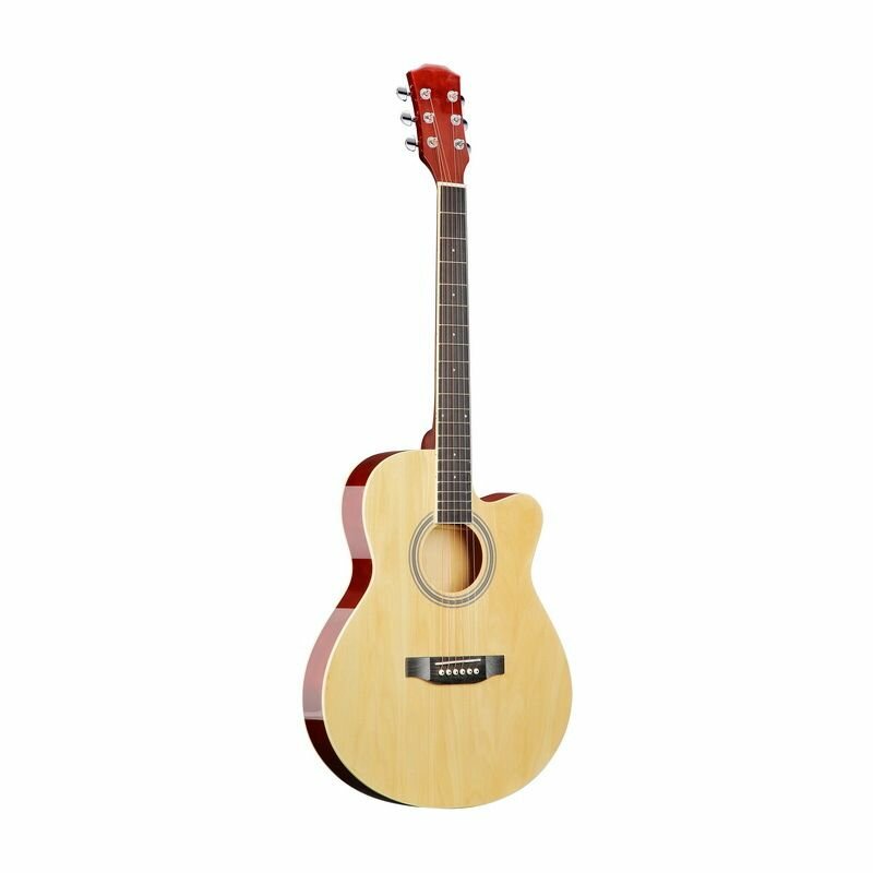 Акустическая фолк-гитара с ультратонким полированным корпусом длиной 40 дюймов и окантовкой из липы.