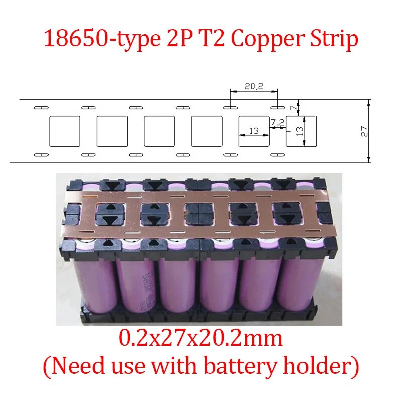 Медная полоса T2 Cu 2 метра 0.2x30.5мм 0.2x32мм для сварки литиевых аккумуляторов 18650 0.2x27, 2M