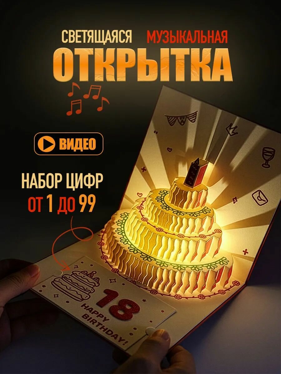 Музыкальная открытка с Днем Рождения девочке