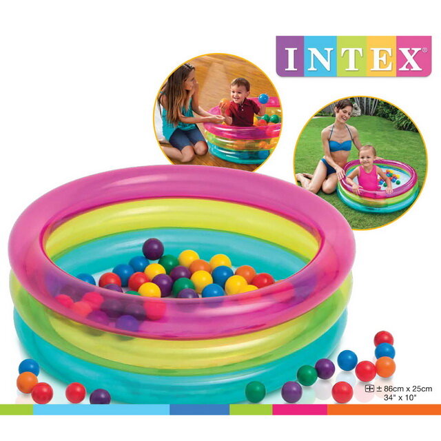 Сухой бассейн с шариками 86*25 см, INTEX, 48674