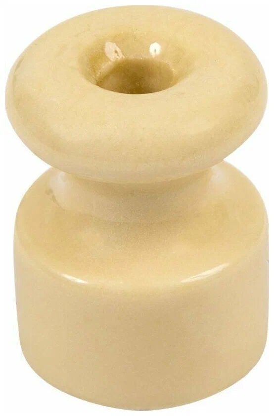 Изолятор Мезонинъ универсальный слоновая кость для наружного монтажа витой проводки (комплект из 10 шт.)