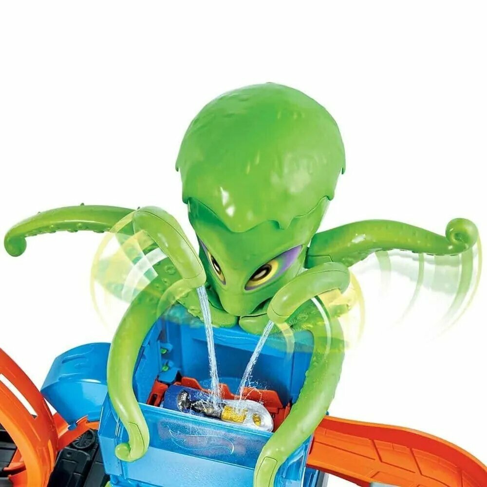 Hot Wheels Набор для автомойки с гигантским осьминогом GTT96