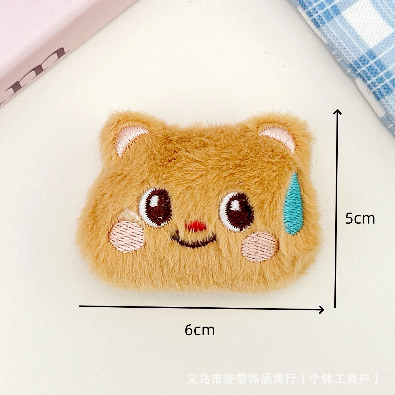 Мультяшный тайский медвежонок, аксессуары для броши своими руками, плюшевая голова медведя, кукла, пищащий кулон,